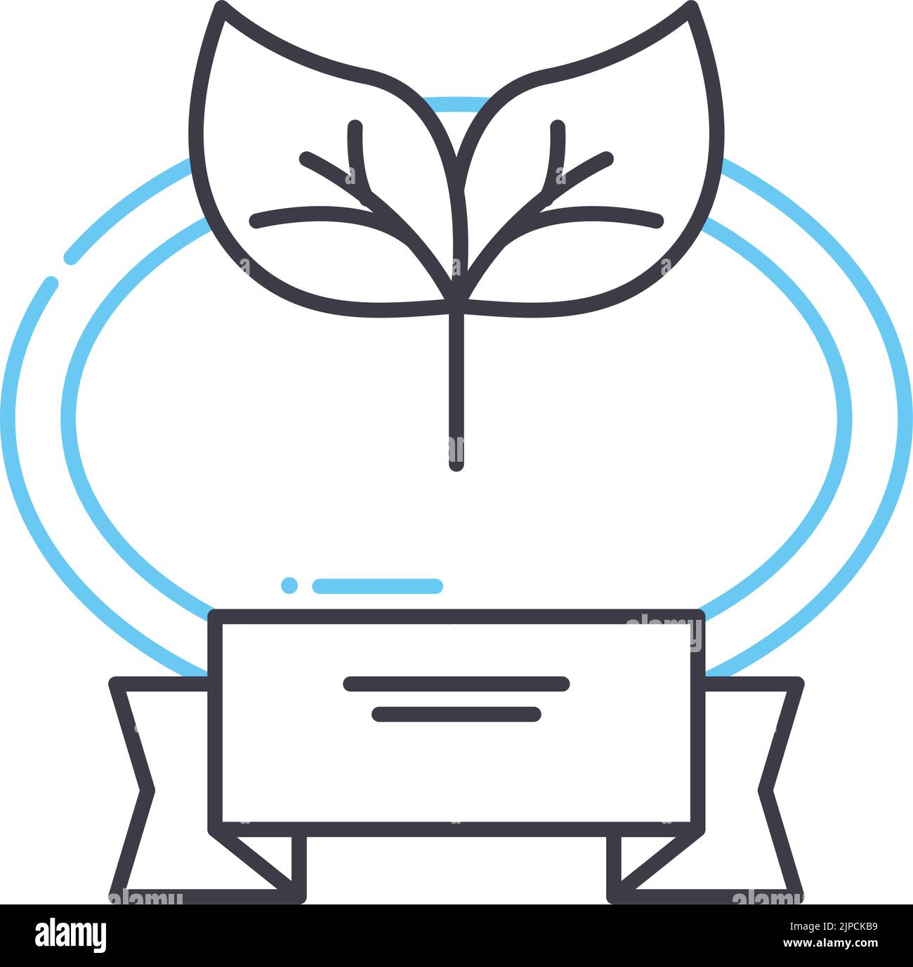 green product tag line icon, outline symbol, vector illustration ...