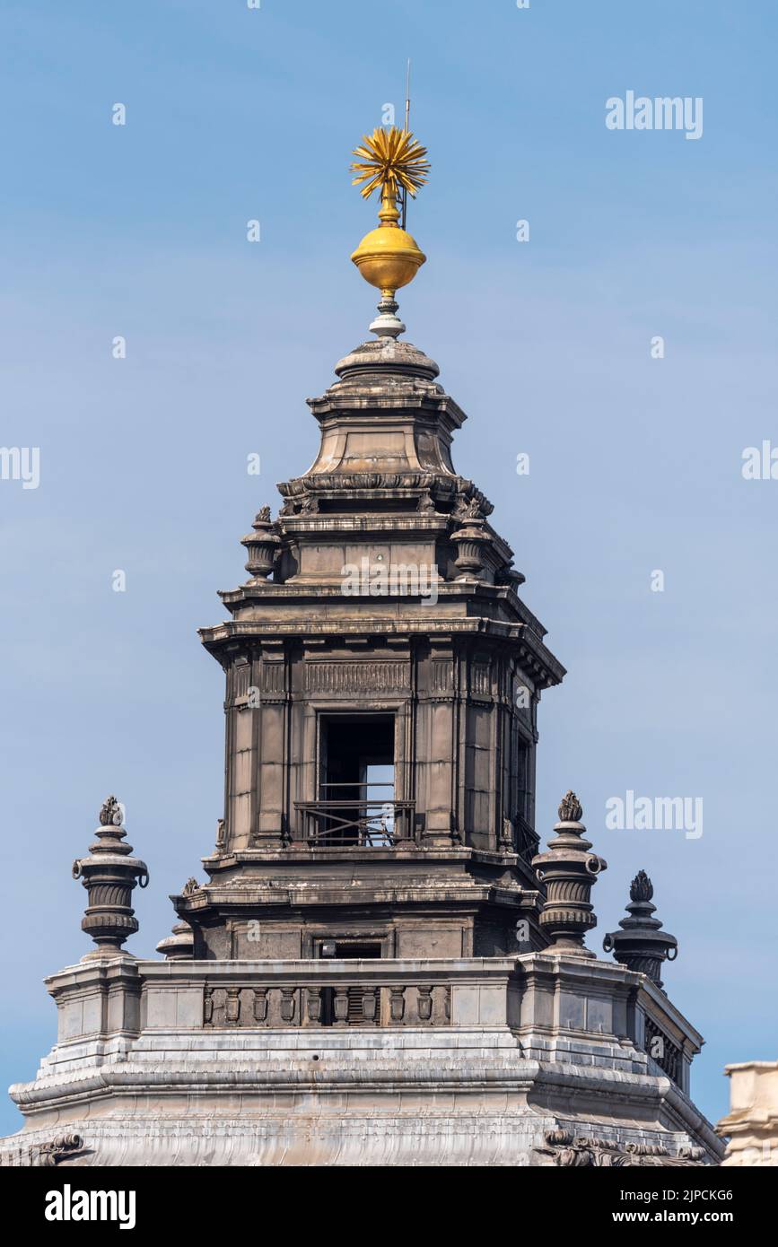 Tower of Methodist Central Hall in Westminster, London, UK. Spire ...