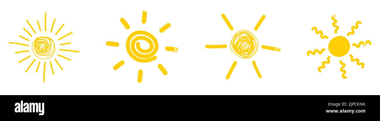 Sun vector drawing Stock Vector Image & Art - Alamy