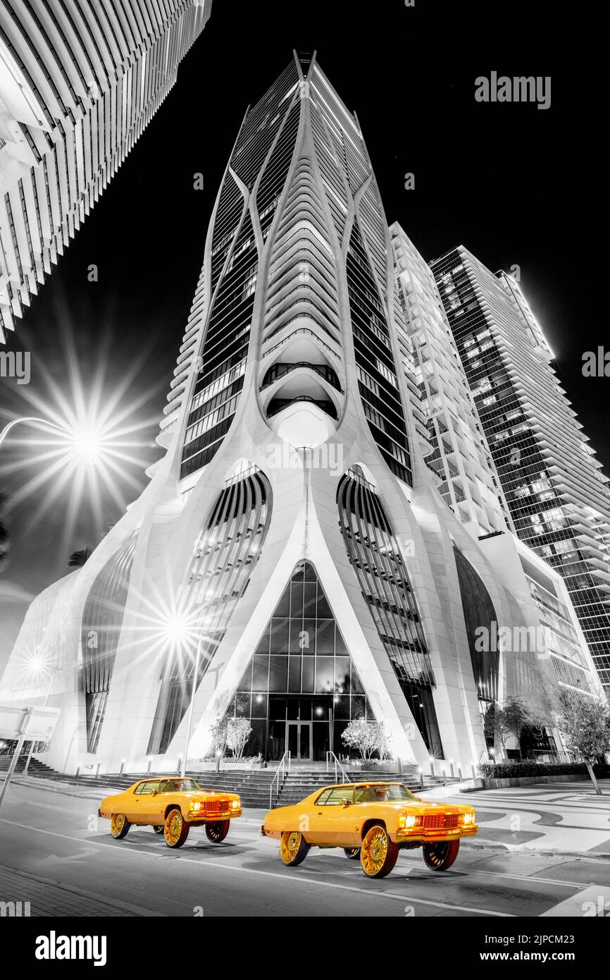 One Thousand Museum High-rise Building by Architect Zaha Hadid, with ...