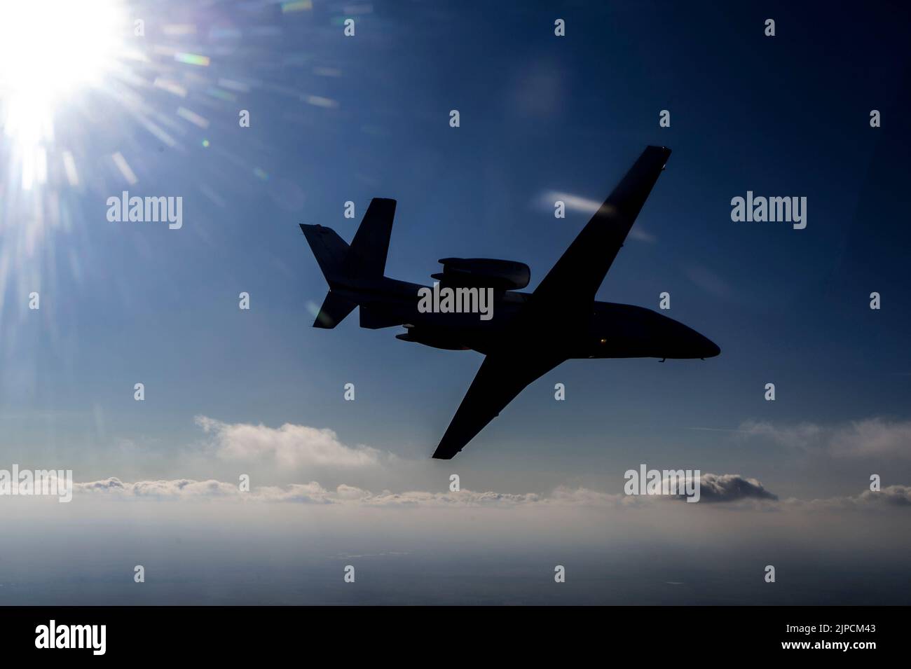 Cessna Citation XLS (560XL) corporate business jet in flight ...