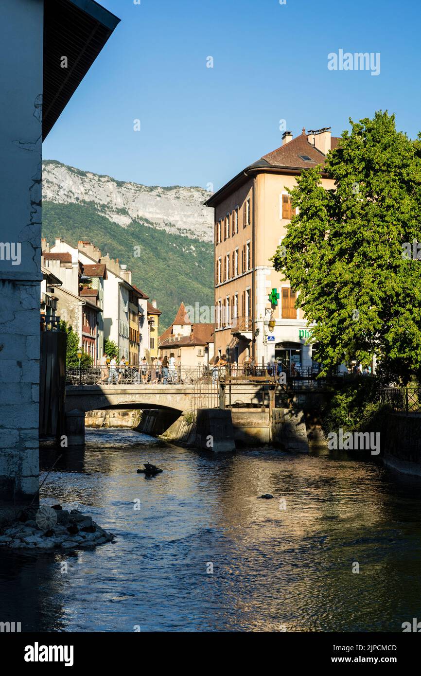 Street scene in Annecy downtown (French Alps Stock Photo - Alamy