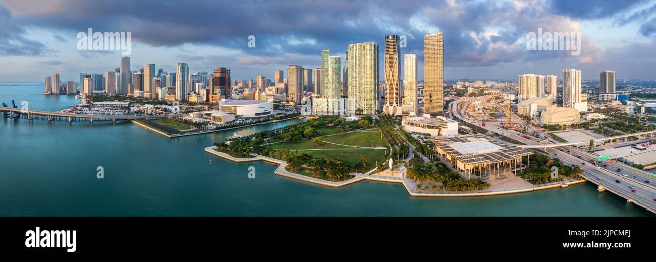 Aerial port miami highrise architecture hi-res stock photography and ...