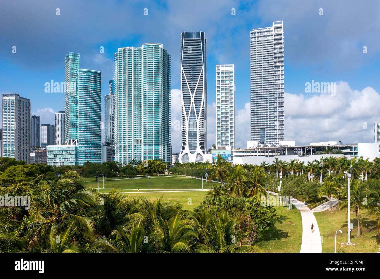 Aerial port miami highrise architecture hi-res stock photography and ...