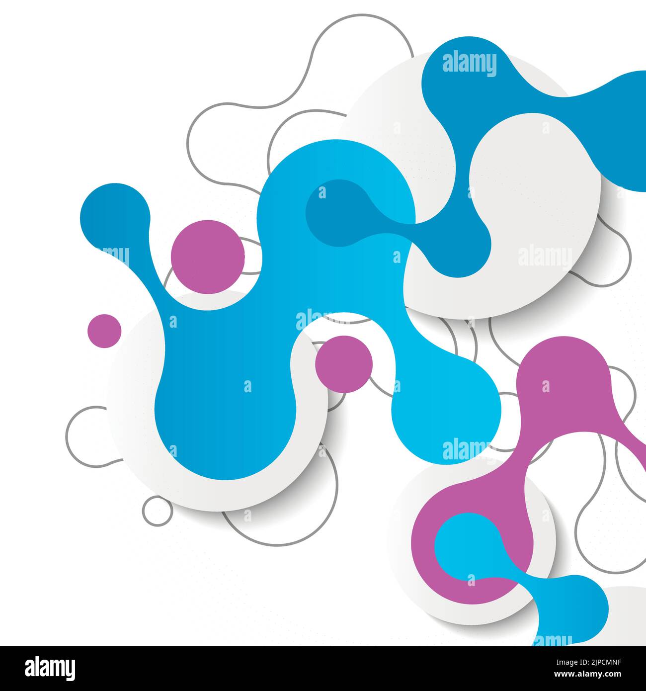Molecular structure. Chemical laboratory research. Vector illustration ...