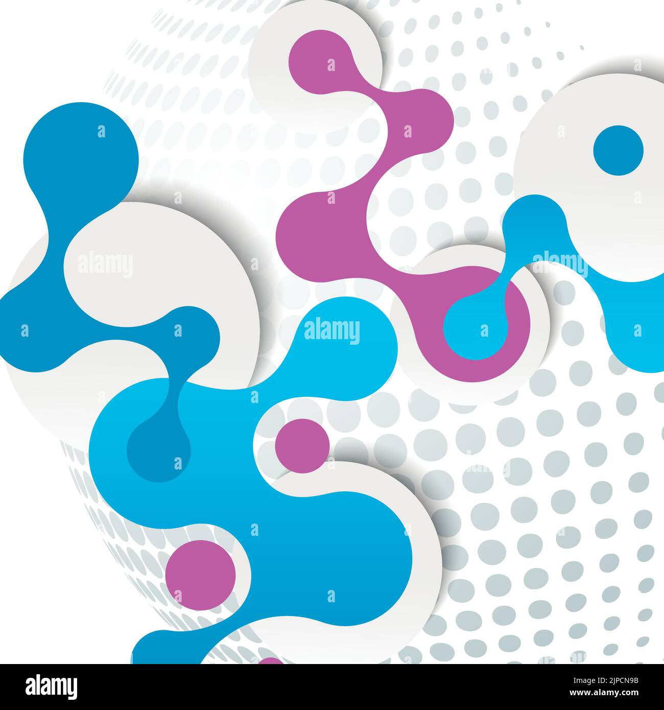 Molecular structure. Chemical laboratory research. Vector illustration ...