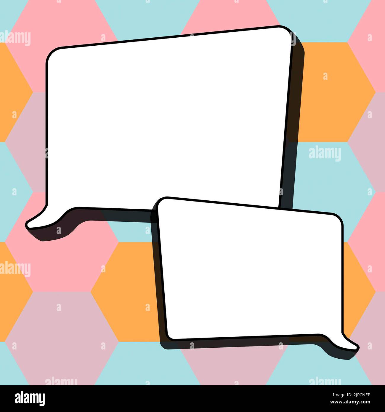Design Drawing Of Some Comic Frames As Background With Speech Bubbles ...