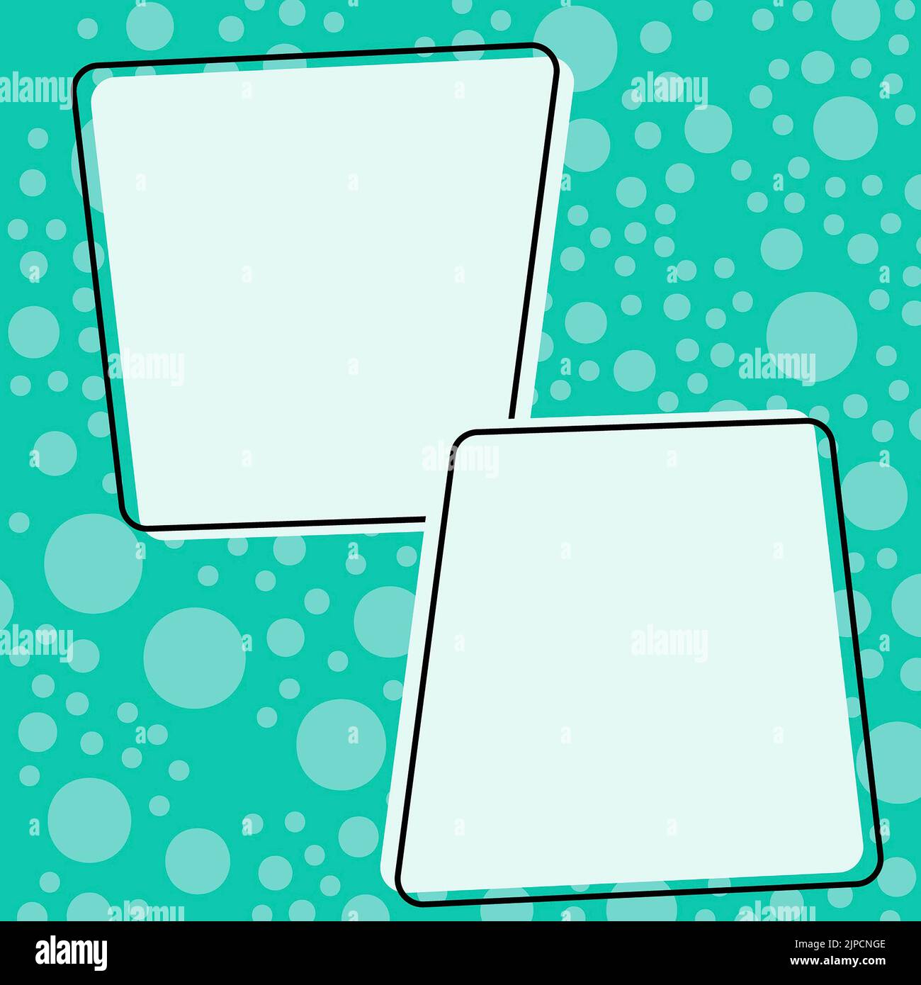 Design Drawing Of Some Comic Frames As Background With Speech Bubbles ...