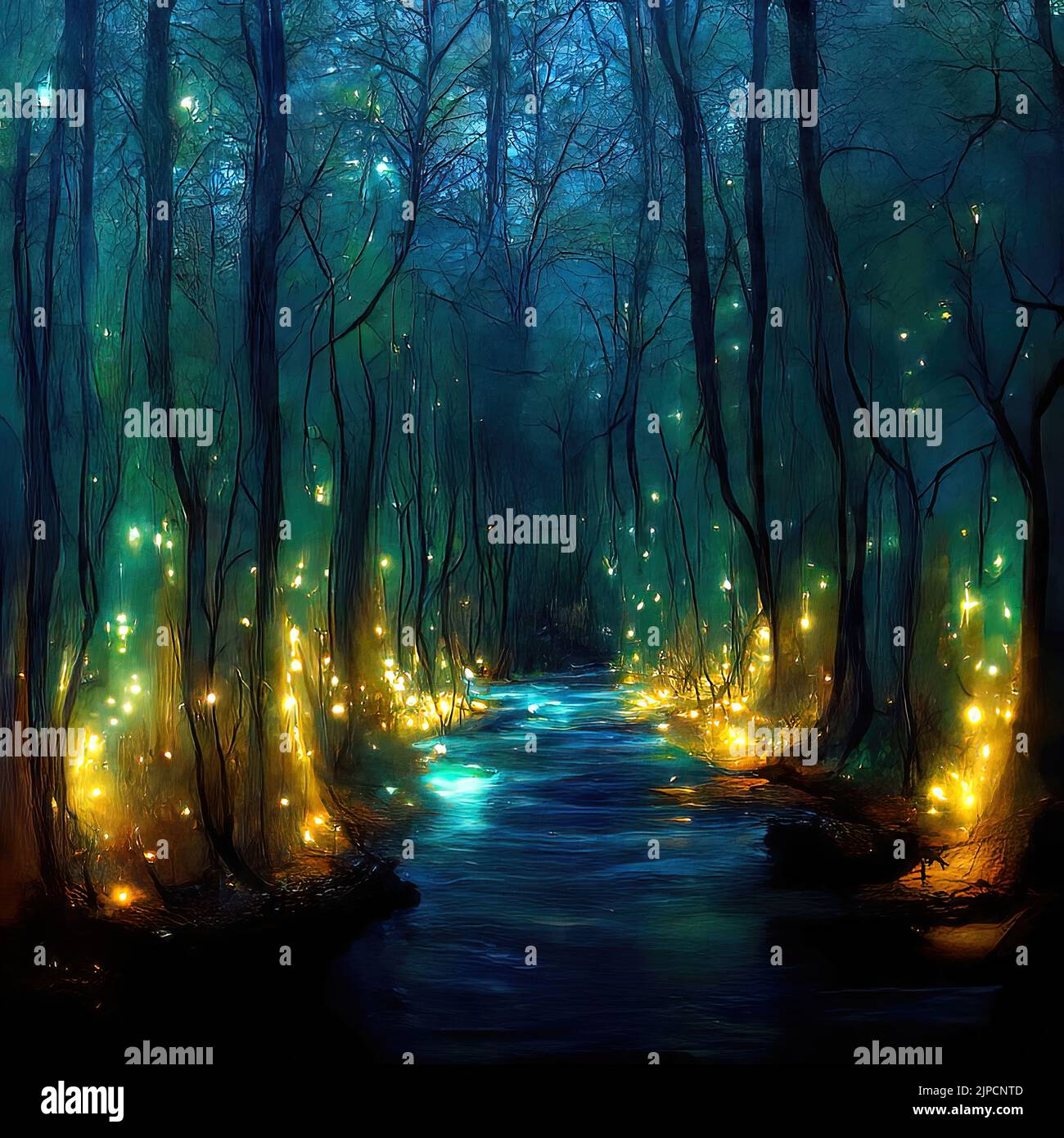 River of Light Stock Photo - Alamy