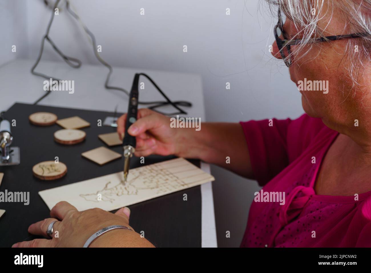 Pyrographer hi-res stock photography and images - Alamy