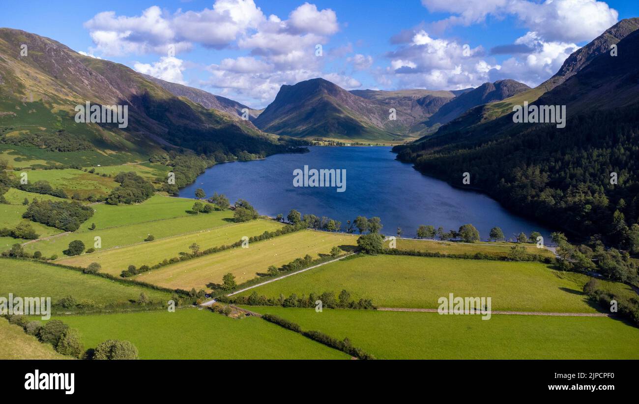 Buttermere Lake, Lake District, in the Summer Stock Photo - Alamy