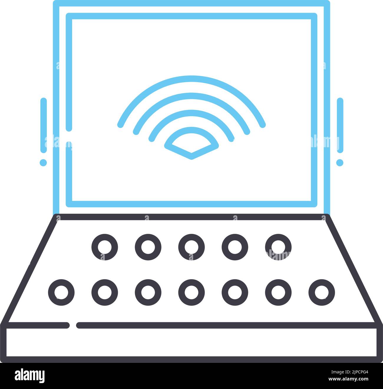 Wlan access icon outline hi-res stock photography and images - Alamy