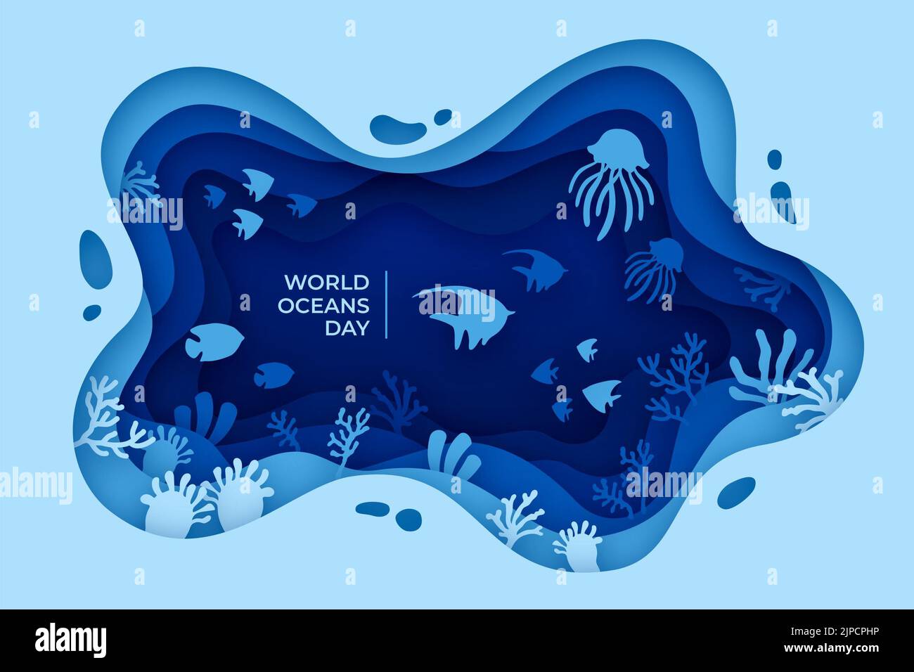 World oceans day. Ocean day background. world oceans day concept. World ...