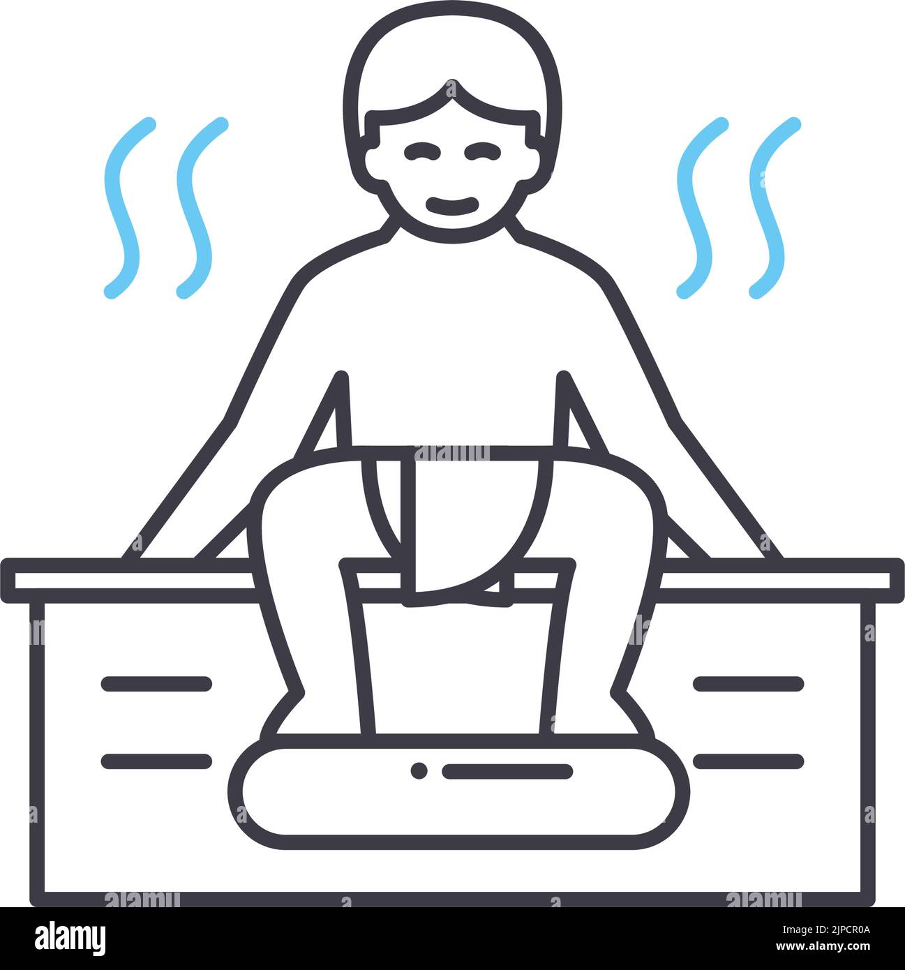 Sauna Line Icon Outline Symbol Vector Illustration Concept Sign Stock Vector Image And Art Alamy