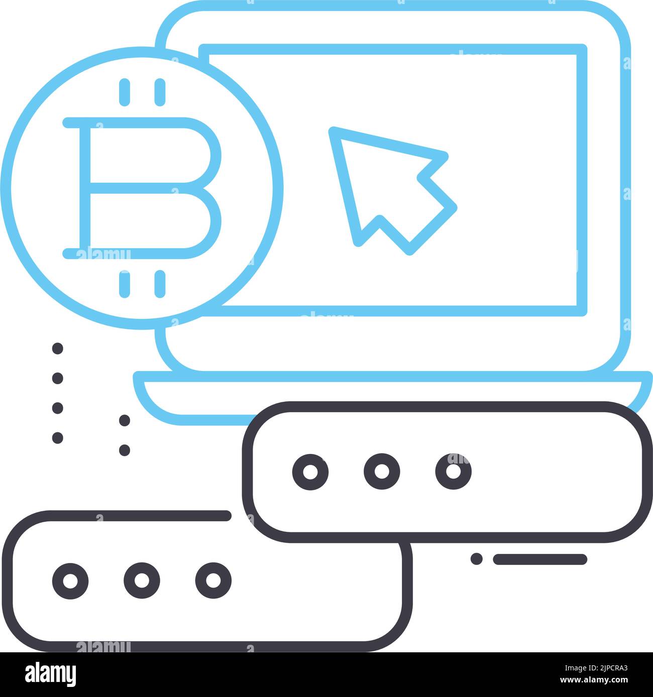 income line icon, outline symbol, vector illustration, concept sign ...