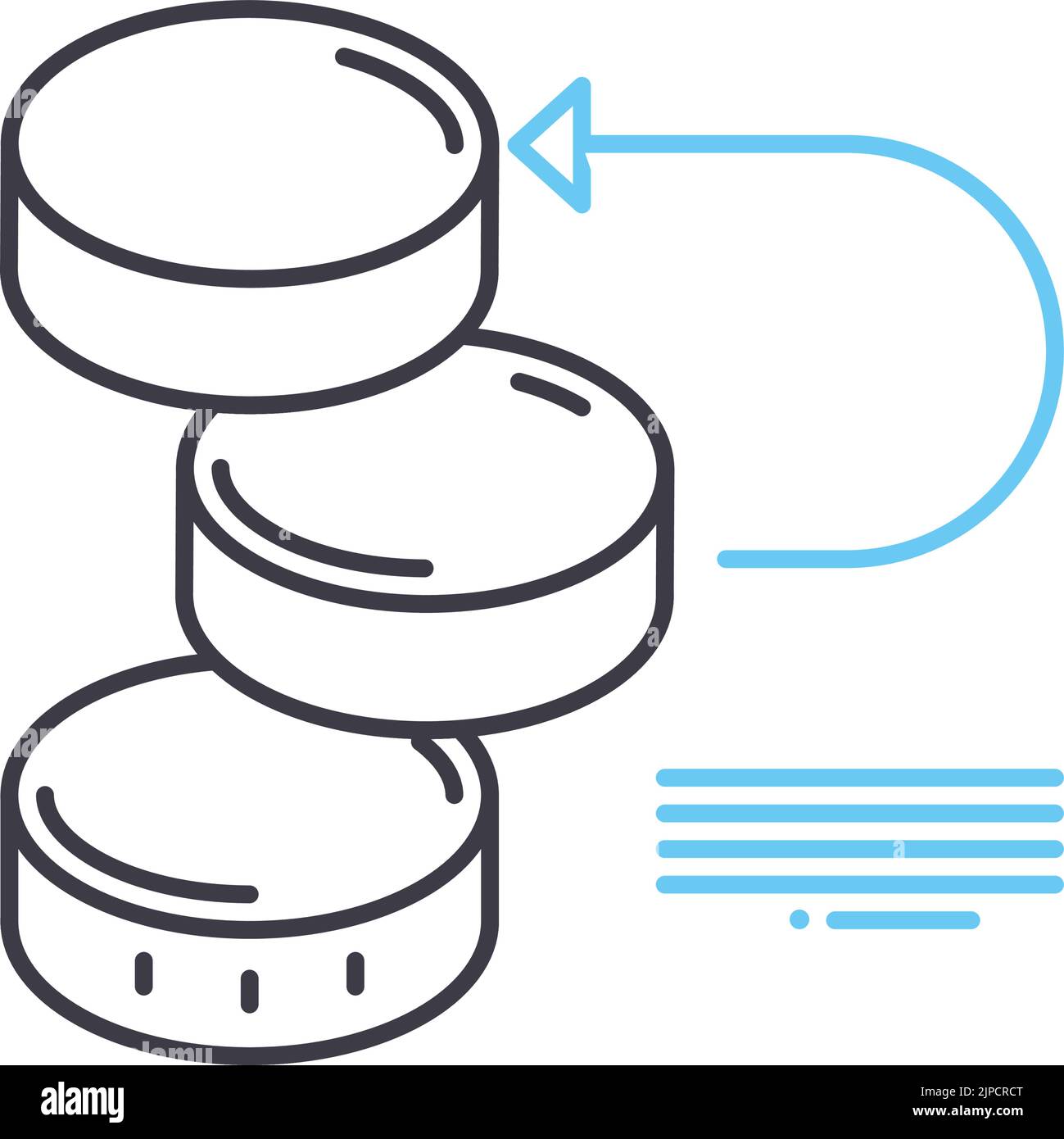 Bitcoin lock line icon Cut Out Stock Images & Pictures - Alamy