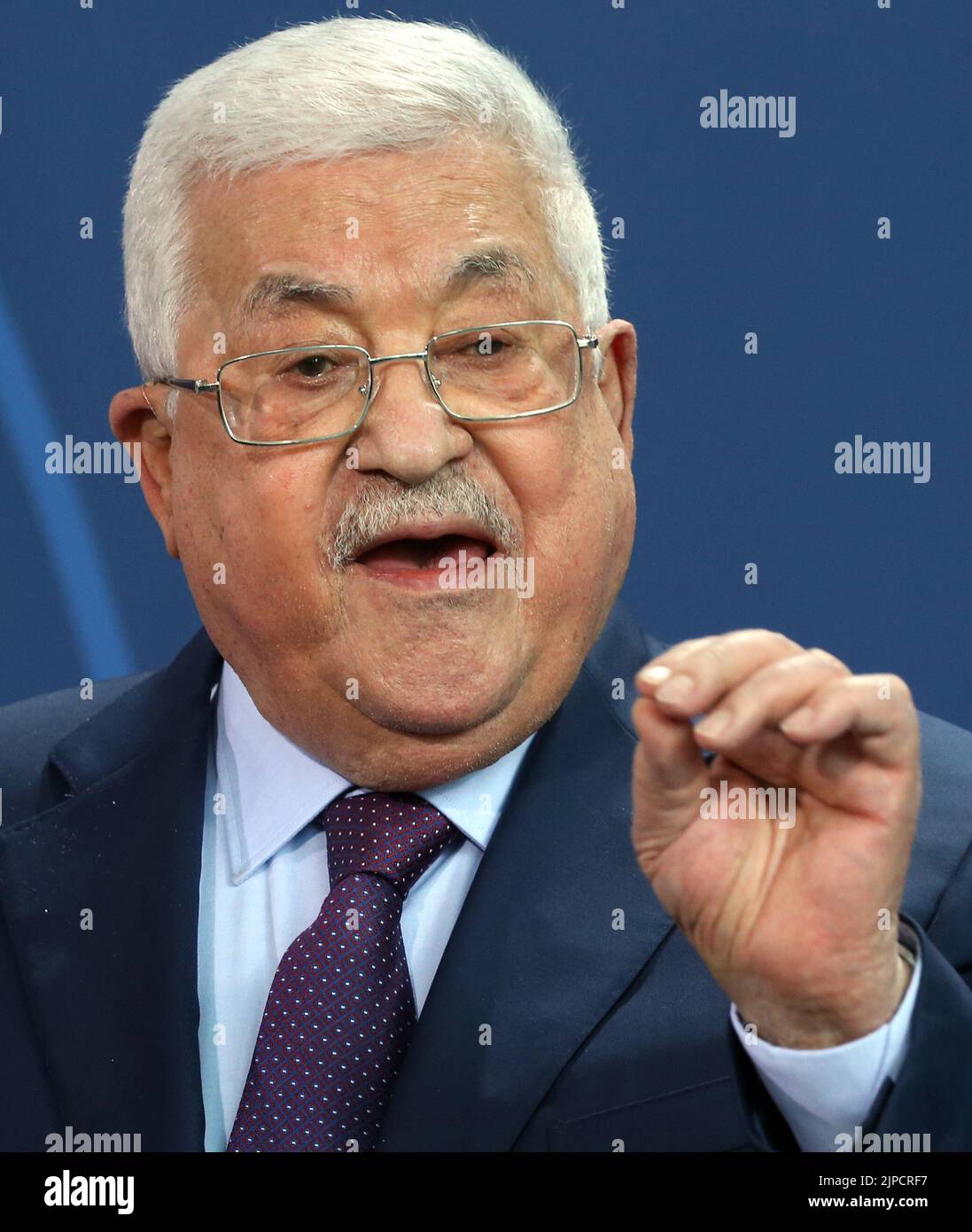Berlin, Germany. 16th Aug, 2022. Mahmoud Abbas, President of the ...