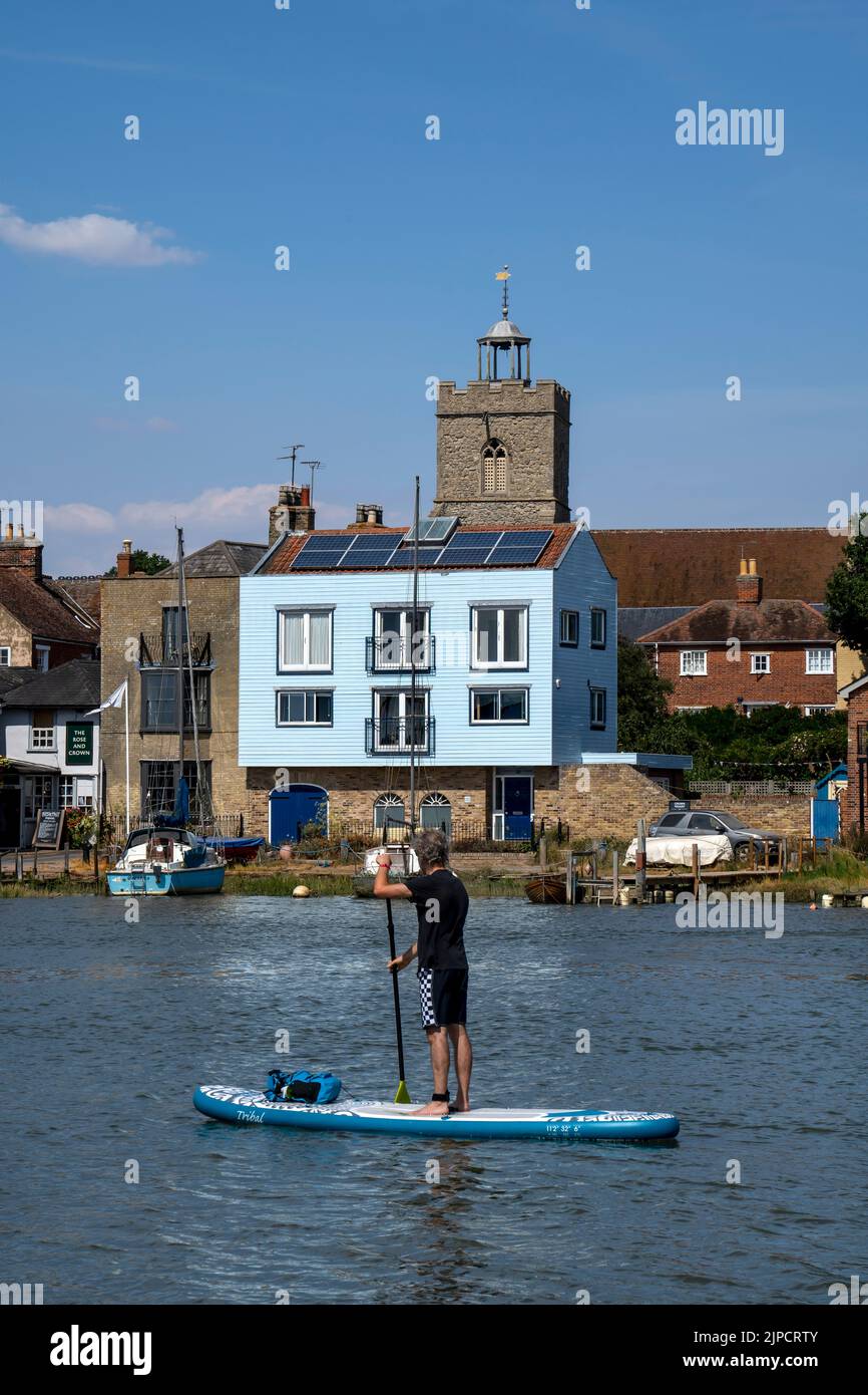 WIVENHOE IN ESSEX, PICTURED FROM THE OPPOSITE SHORE (ROWHEDGE Stock ...