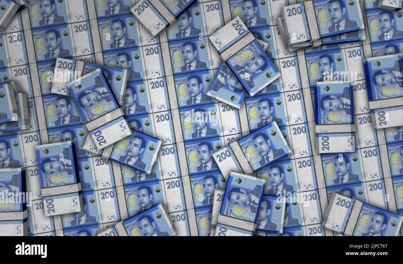 Morocco money moroccan dirham banknotes hi-res stock photography and ...
