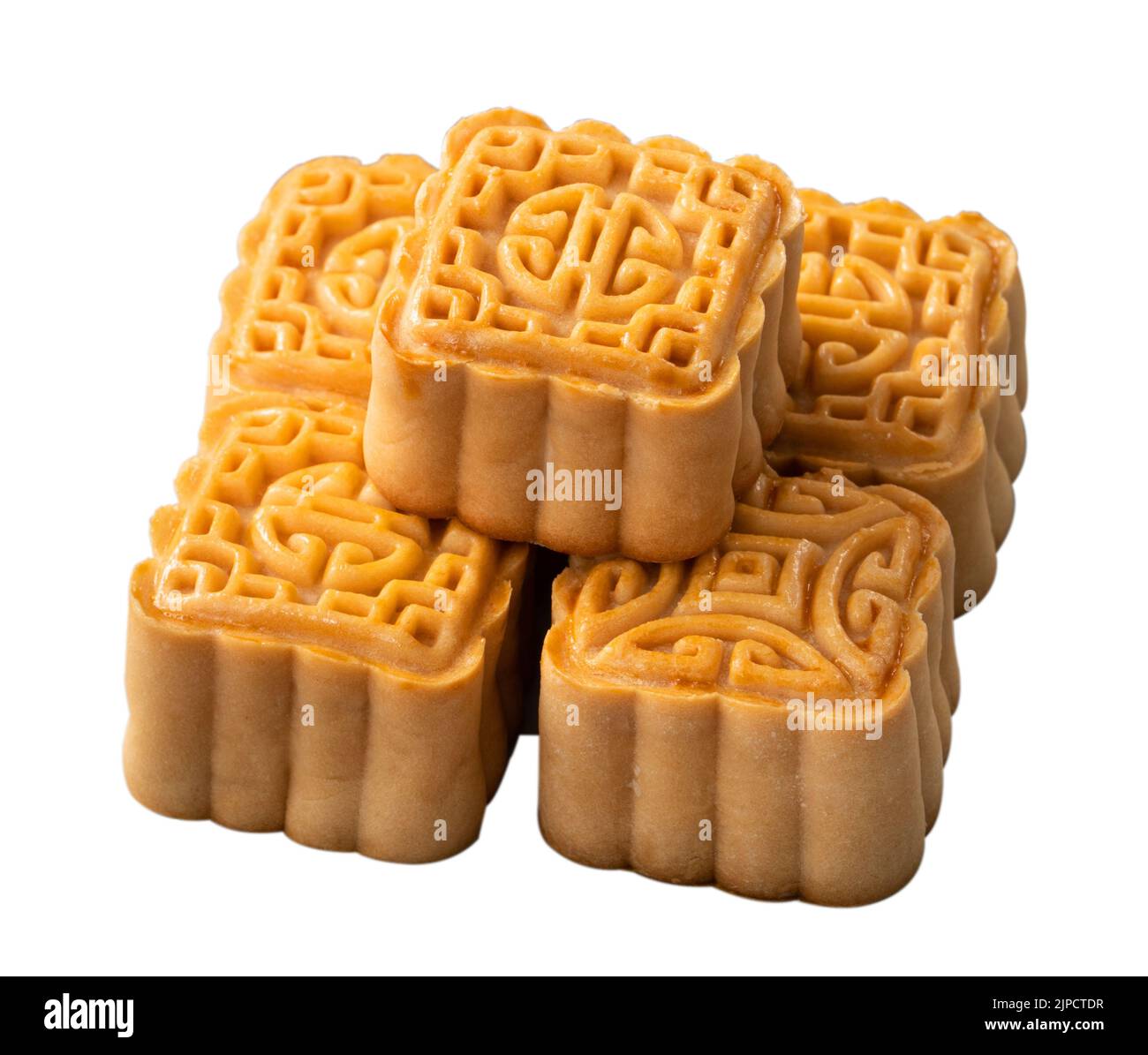 Delicious moon cake for Mid-Autumn Festival food mooncake isolated ...