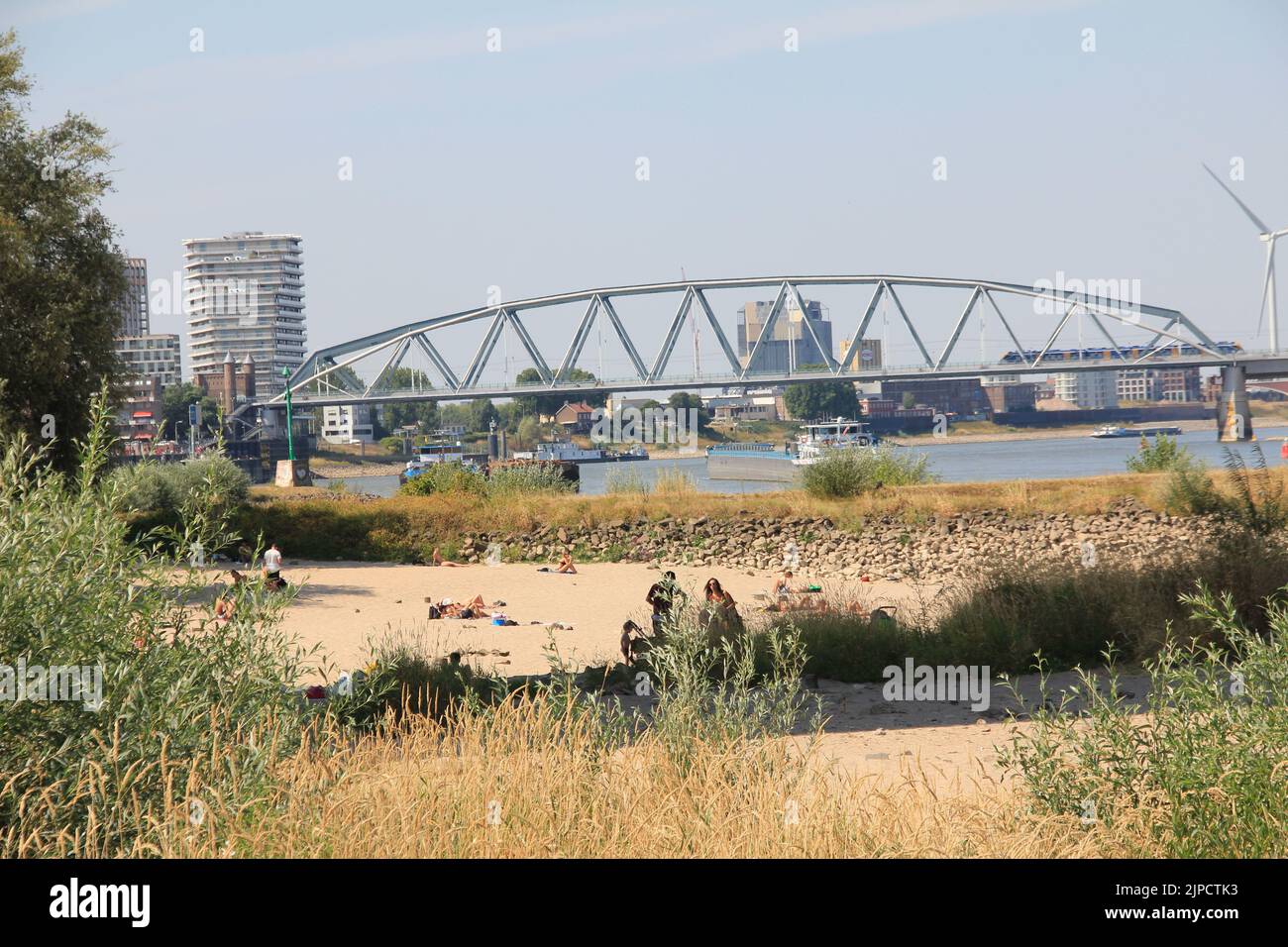 river waal near nijmegen Stock Photo - Alamy