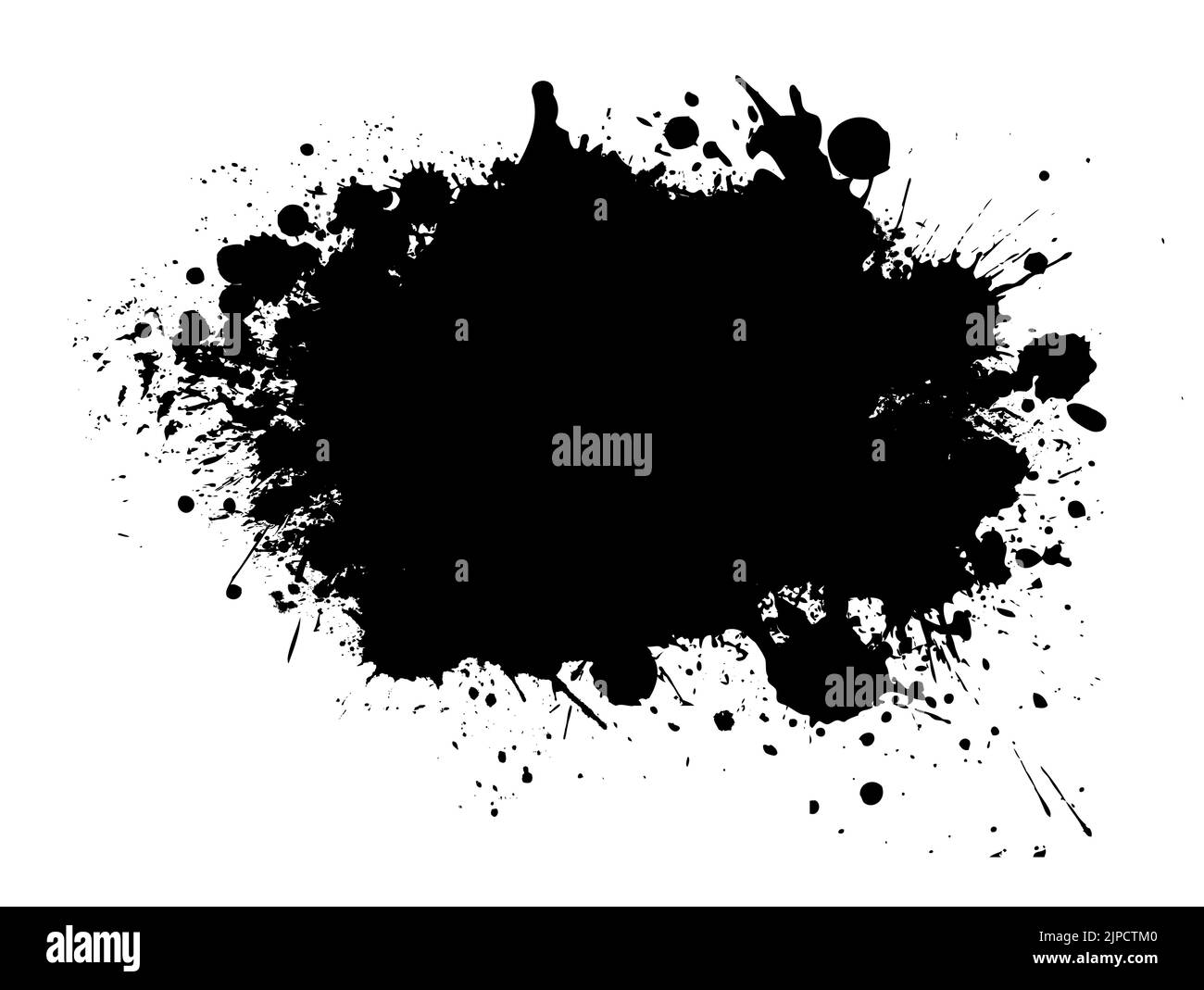 Black blob object on White Background. Vector illustration Stock Vector ...