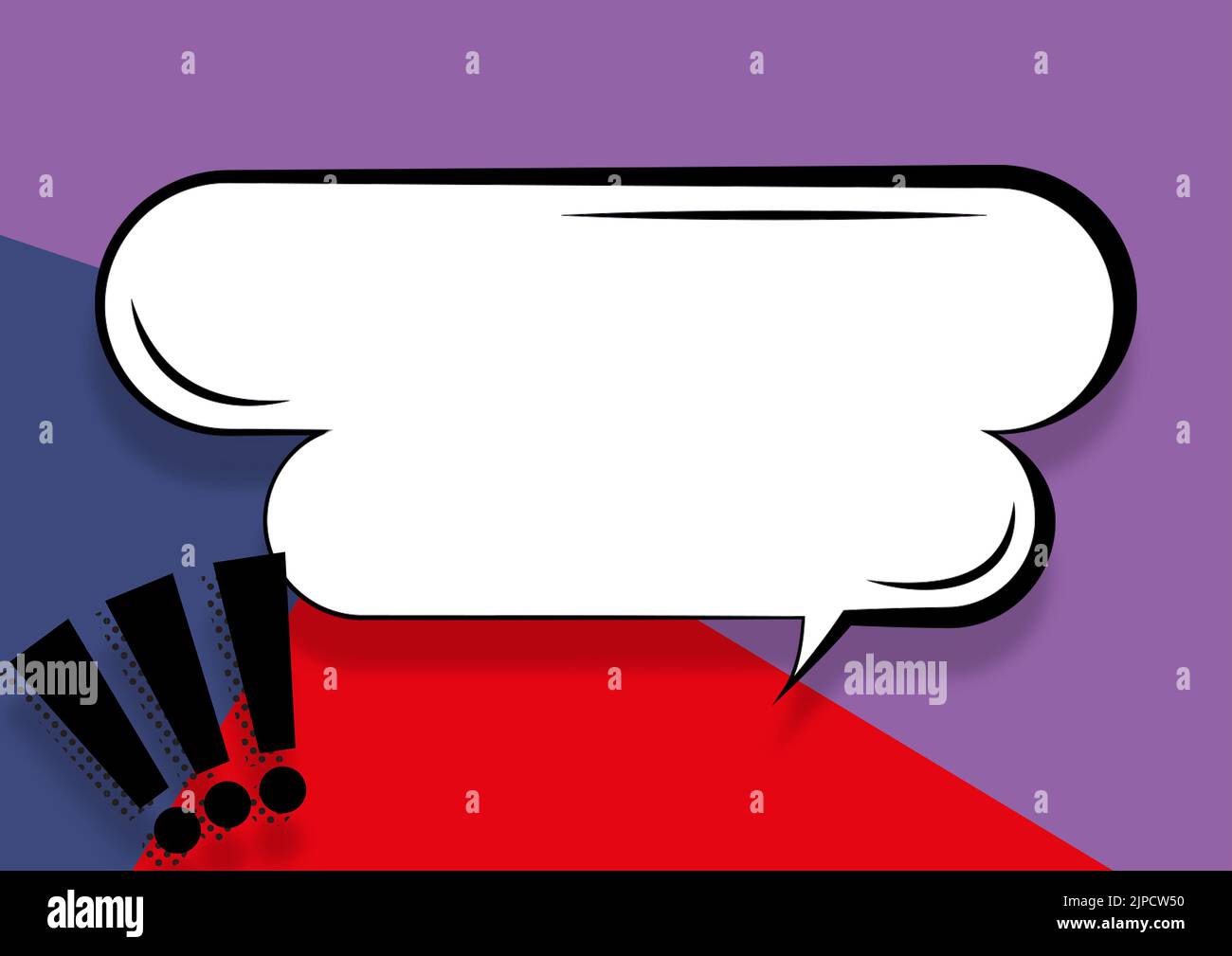 Chat Box And Exclamation Marks Representing Social Media Advertising ...