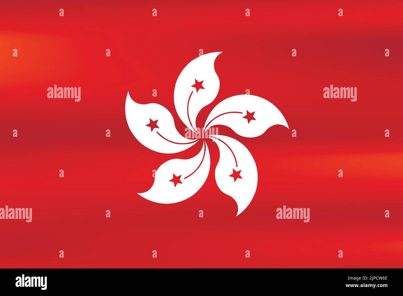 Flag of Hong Kong. National symbol in official colors. Template icon ...
