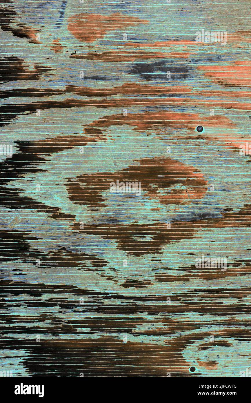 Wooden plank surface with lots of wood grain texture in a bright and ...