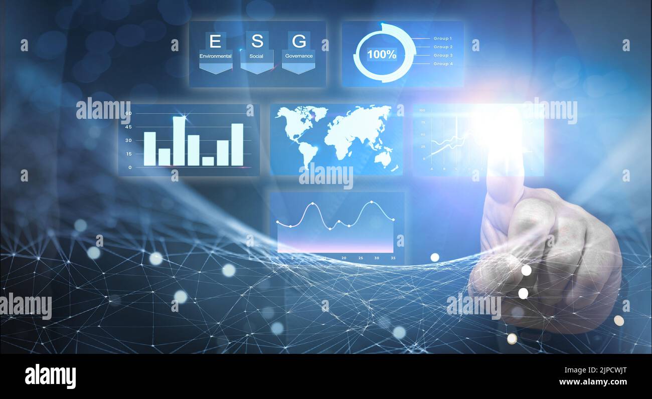 Futuristic monitor with information data. virtual dashboard technology ...
