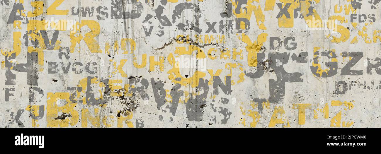 Creative and modern background with letters Stock Photo - Alamy