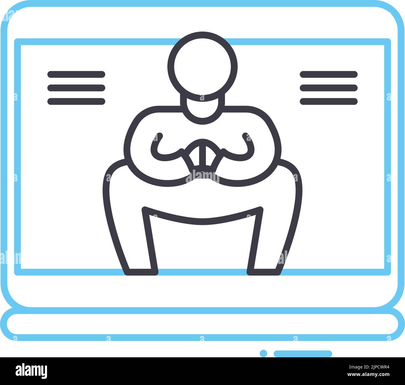 Online fitness training home Stock Vector Images - Alamy