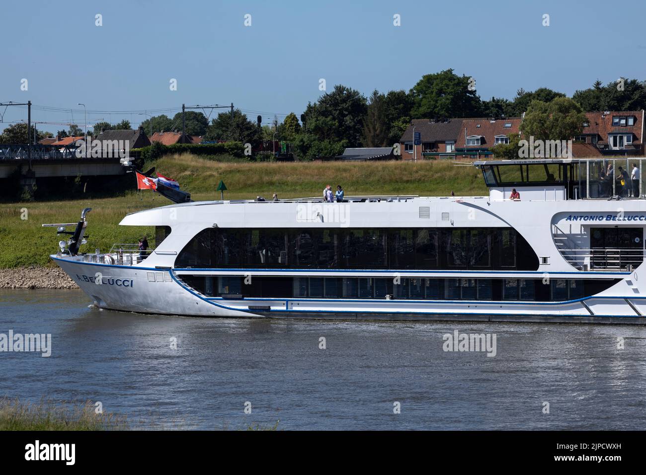 Modern river cruising boat hi-res stock photography and images - Alamy