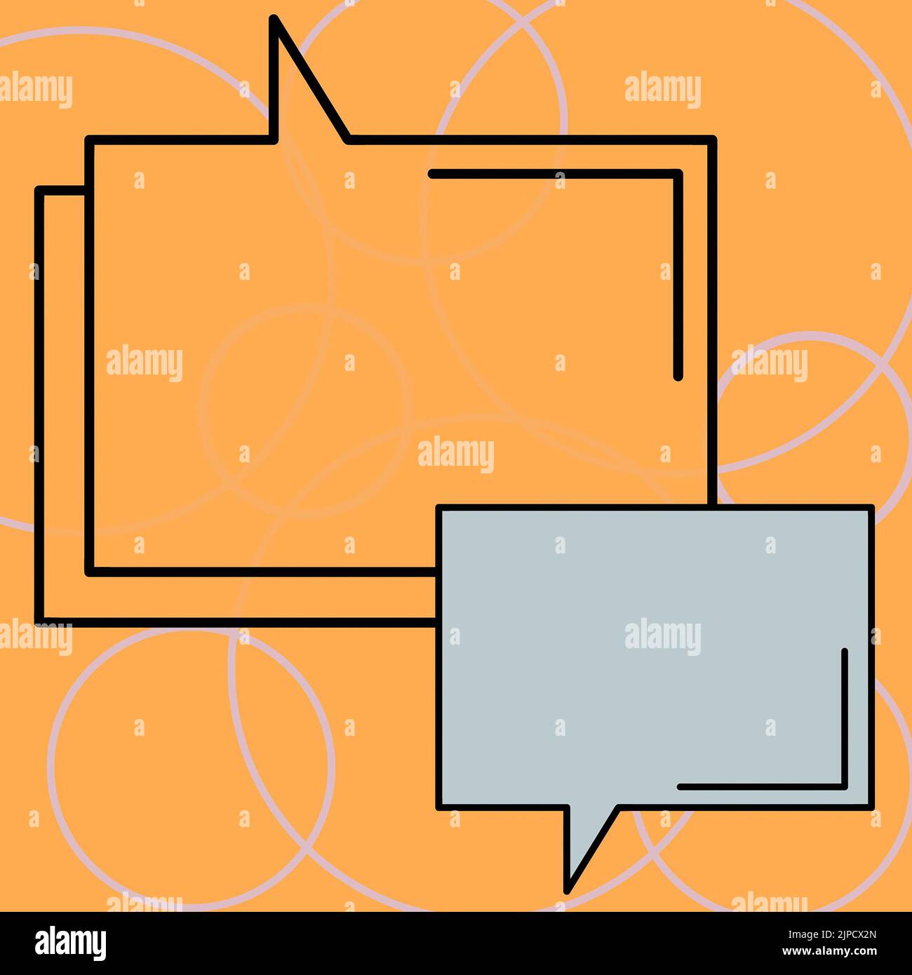 Design Drawing Of Some Comic Frames As Background With Speech Bubbles ...