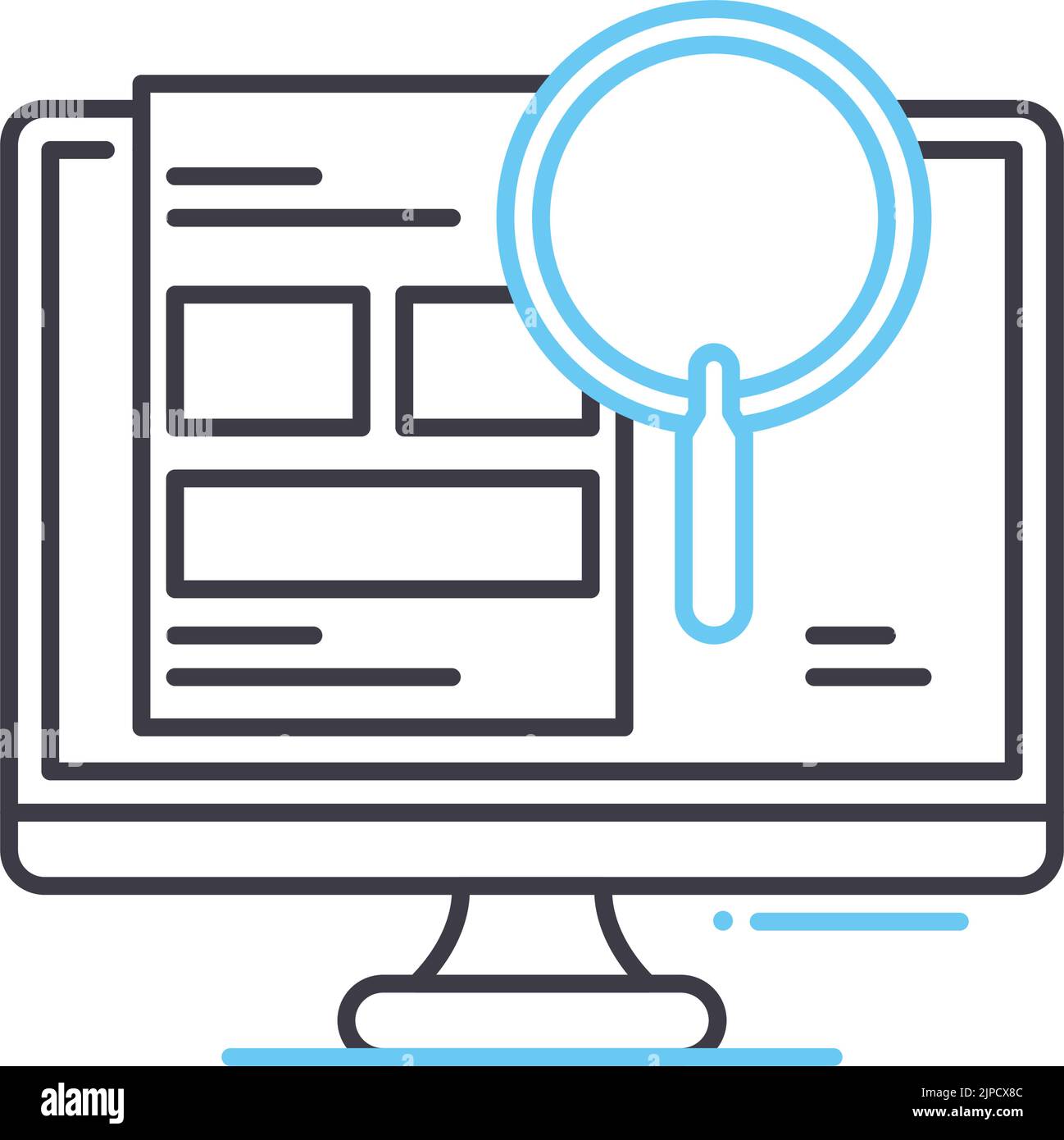 Reproduction Process Line Icon Outline Symbol Vector Illustration Concept Sign Stock Vector