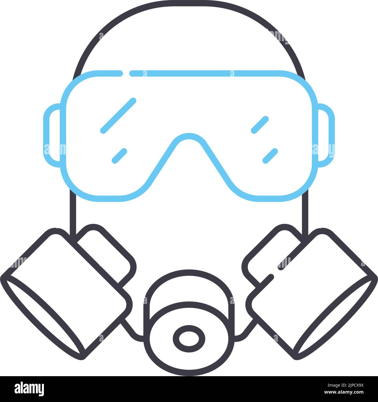 Respirator goggles Stock Vector Images - Alamy