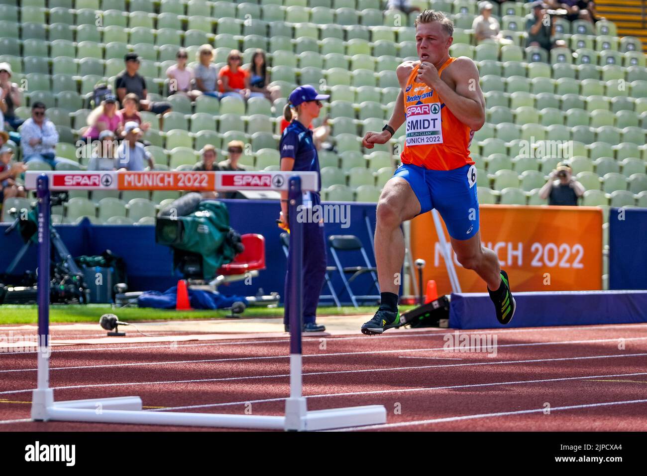 MUNICH, GERMANY - AUGUST 17: Nick Smidt of the Netherlands competing in ...