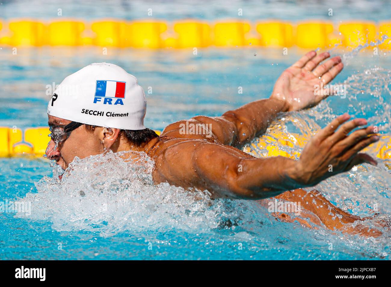 ROME, ITALY - AUGUST 17: Clement Secchi of France during the men's 4x ...