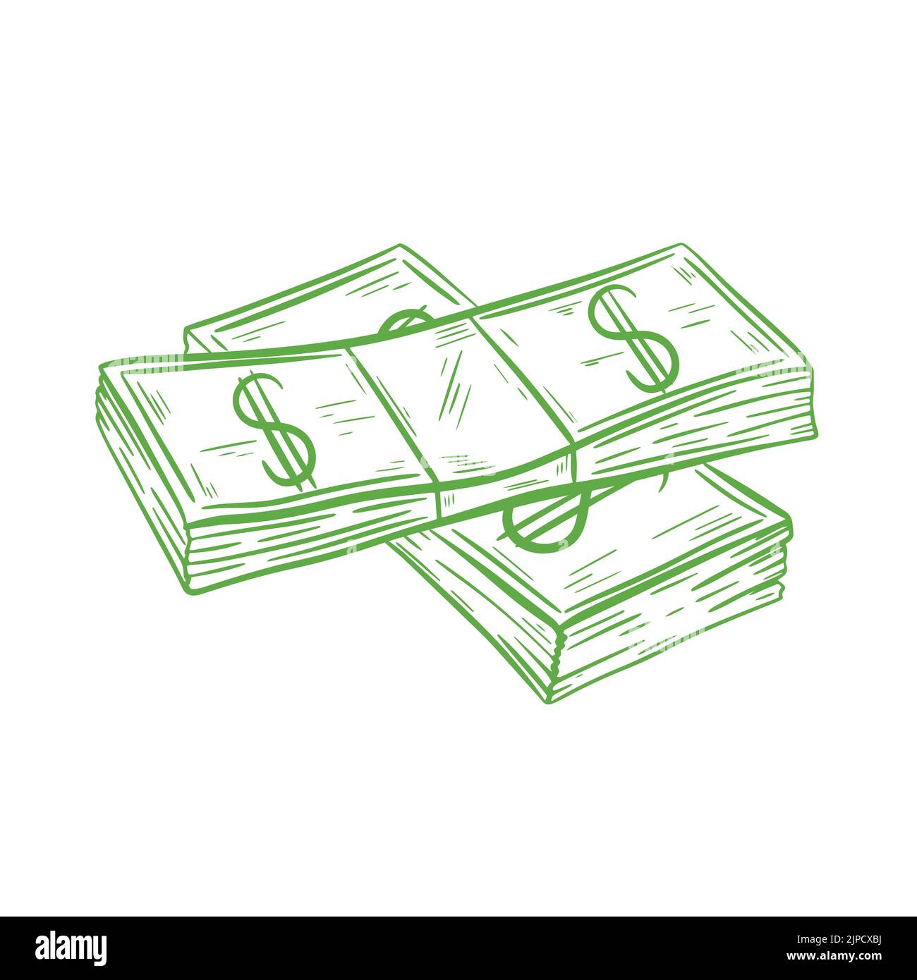 Money banknotes in stacks vector illustration Stock Vector Image & Art ...
