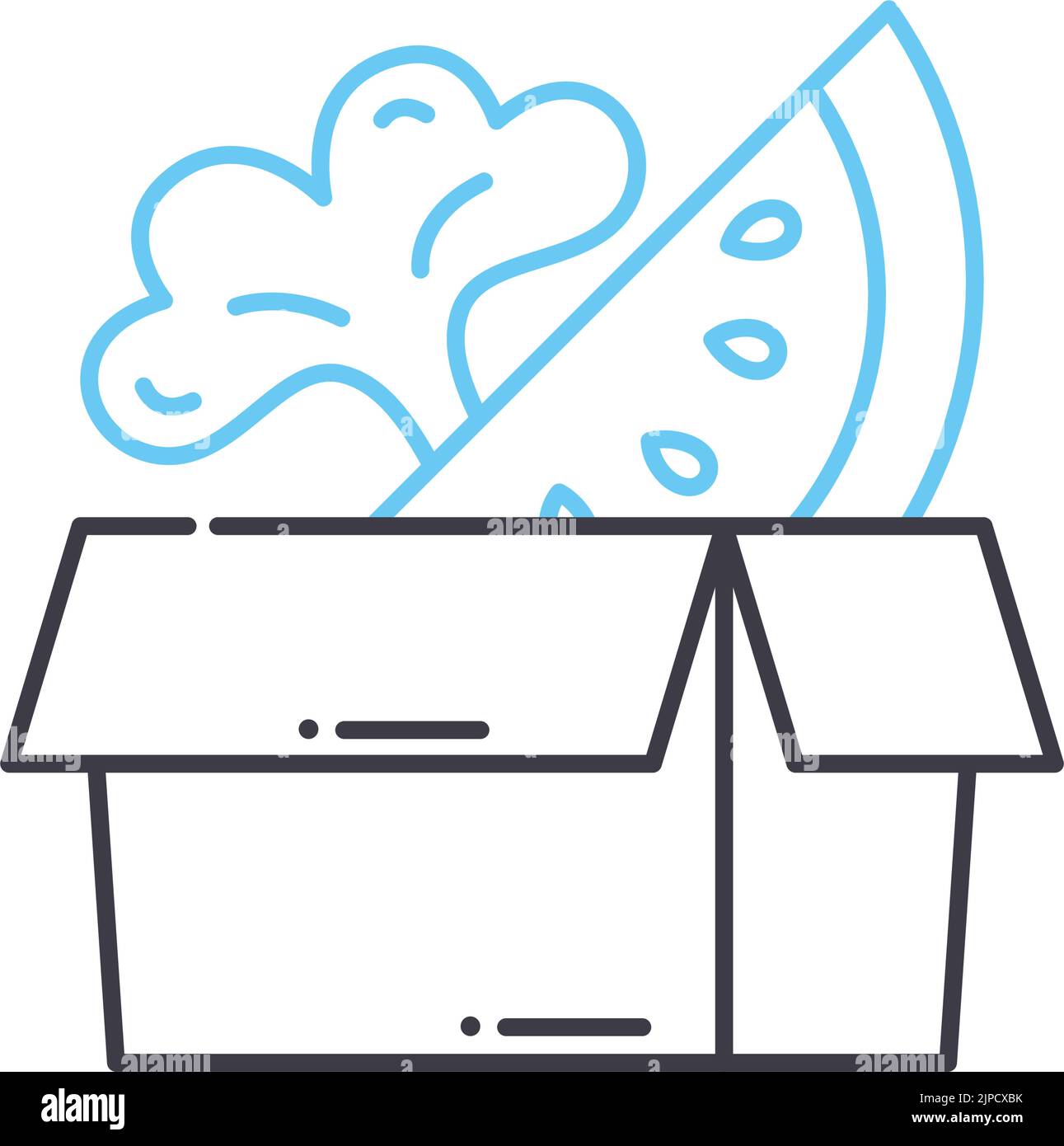 fresh produce line icon, outline symbol, vector illustration, concept ...