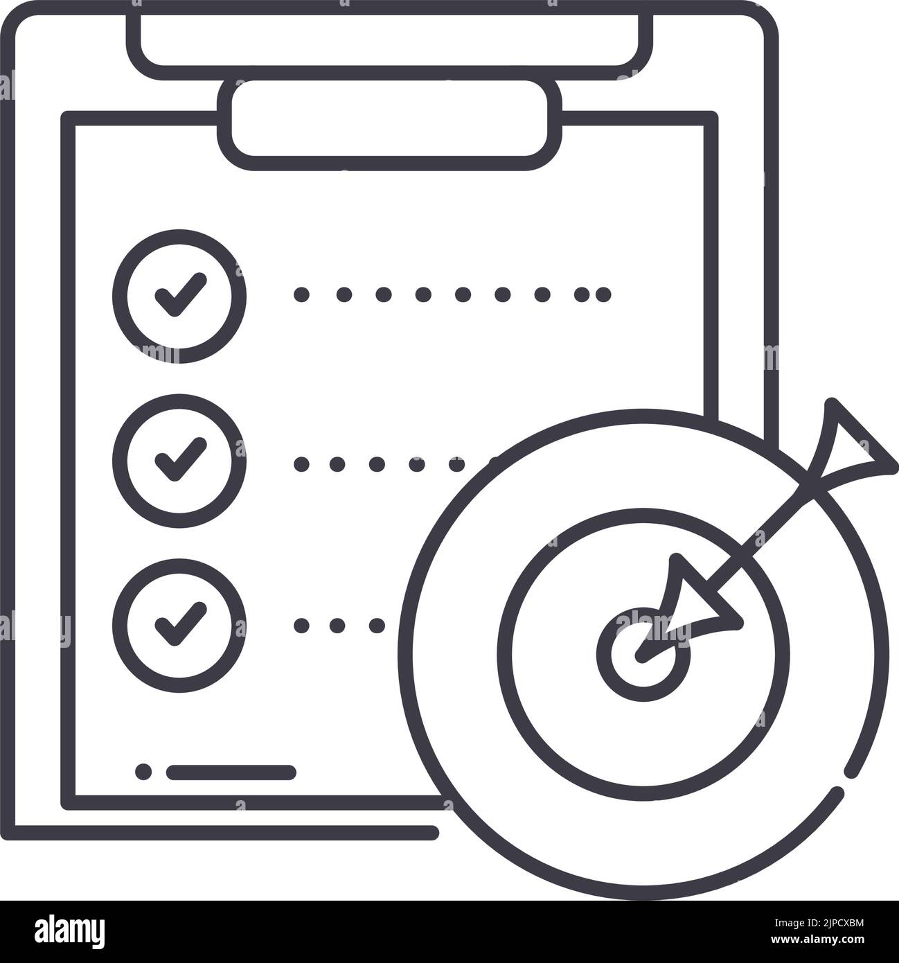 goals line icon, outline symbol, vector illustration, concept sign ...