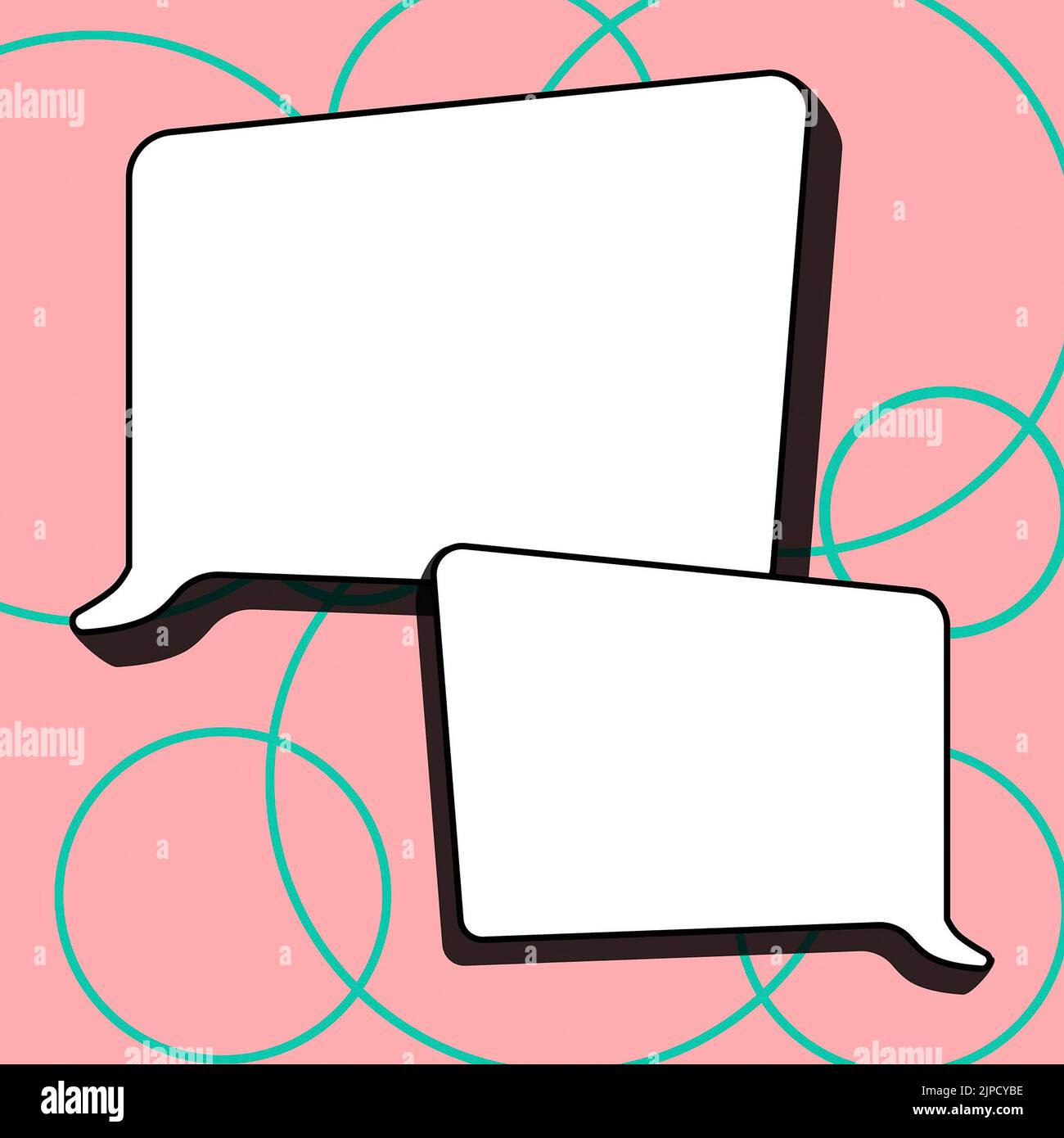 Design Drawing Of Some Comic Frames As Background With Speech Bubbles ...