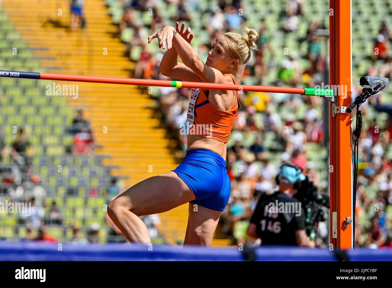 MUNICH, GERMANY - AUGUST 17: Anouk Vetter of the Netherlands competing ...