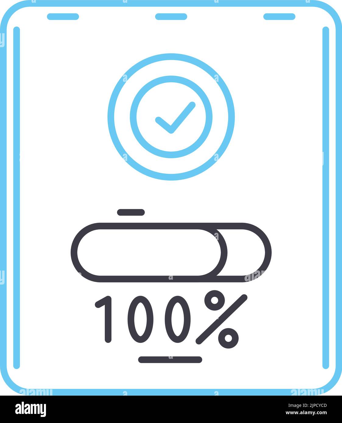 success web message line icon, outline symbol, vector illustration ...