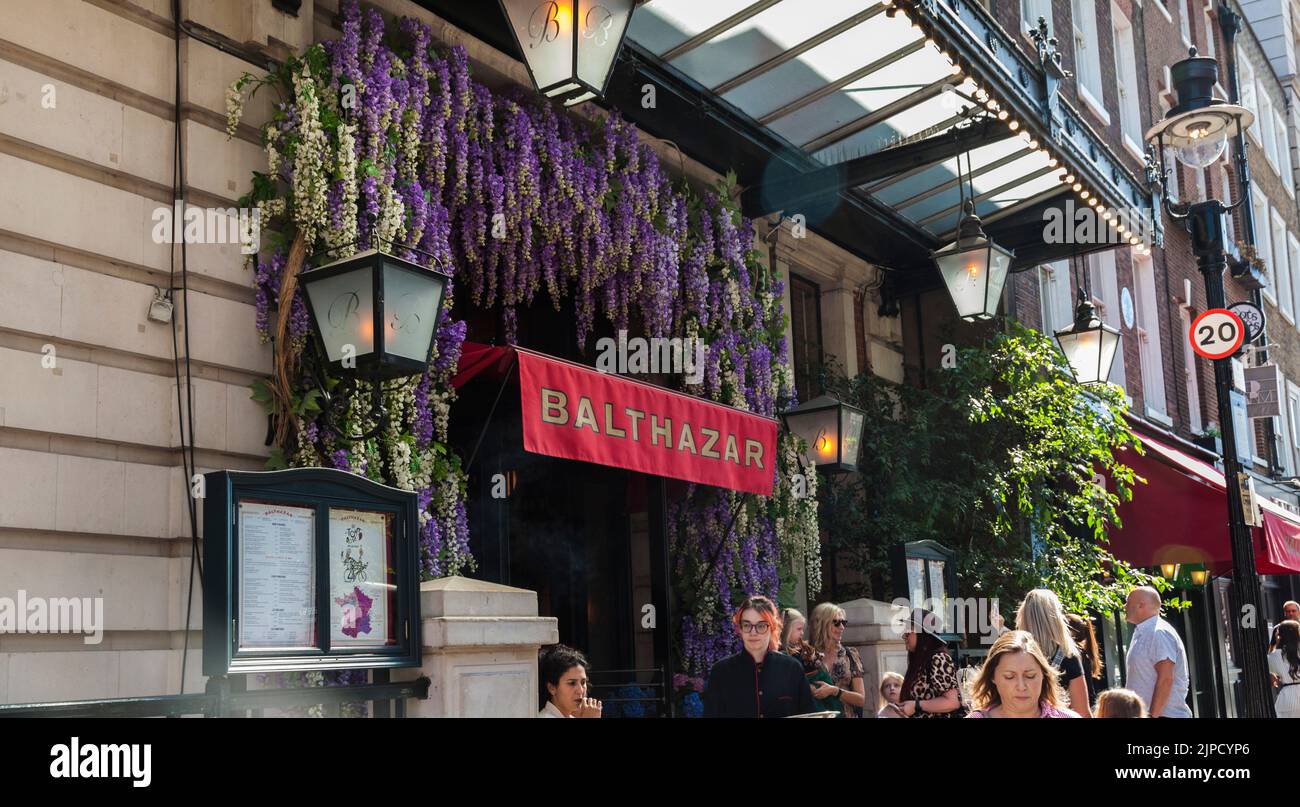 Balthazar restaurant in Covent Garden,London,England,UK Stock Photo - Alamy
