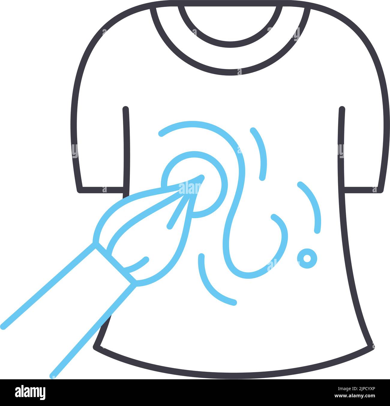 t-shirt design line icon, outline symbol, vector illustration, concept ...