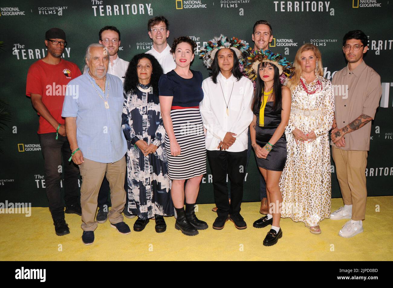 New York, USA. 16th Aug, 2022. The cast and crew of 'The Territory ...