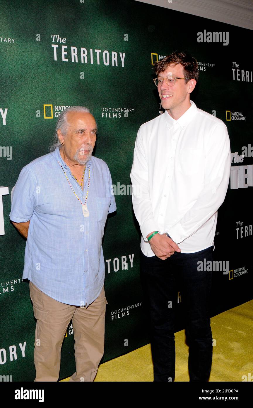 Chief Cwaine Perry and Alex Pritz attends the 'The Territory' film ...