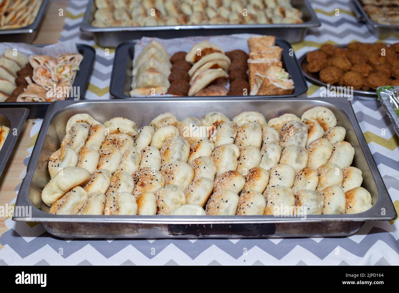 A closeup of a table of delicious sweets and bakeries Stock Photo - Alamy