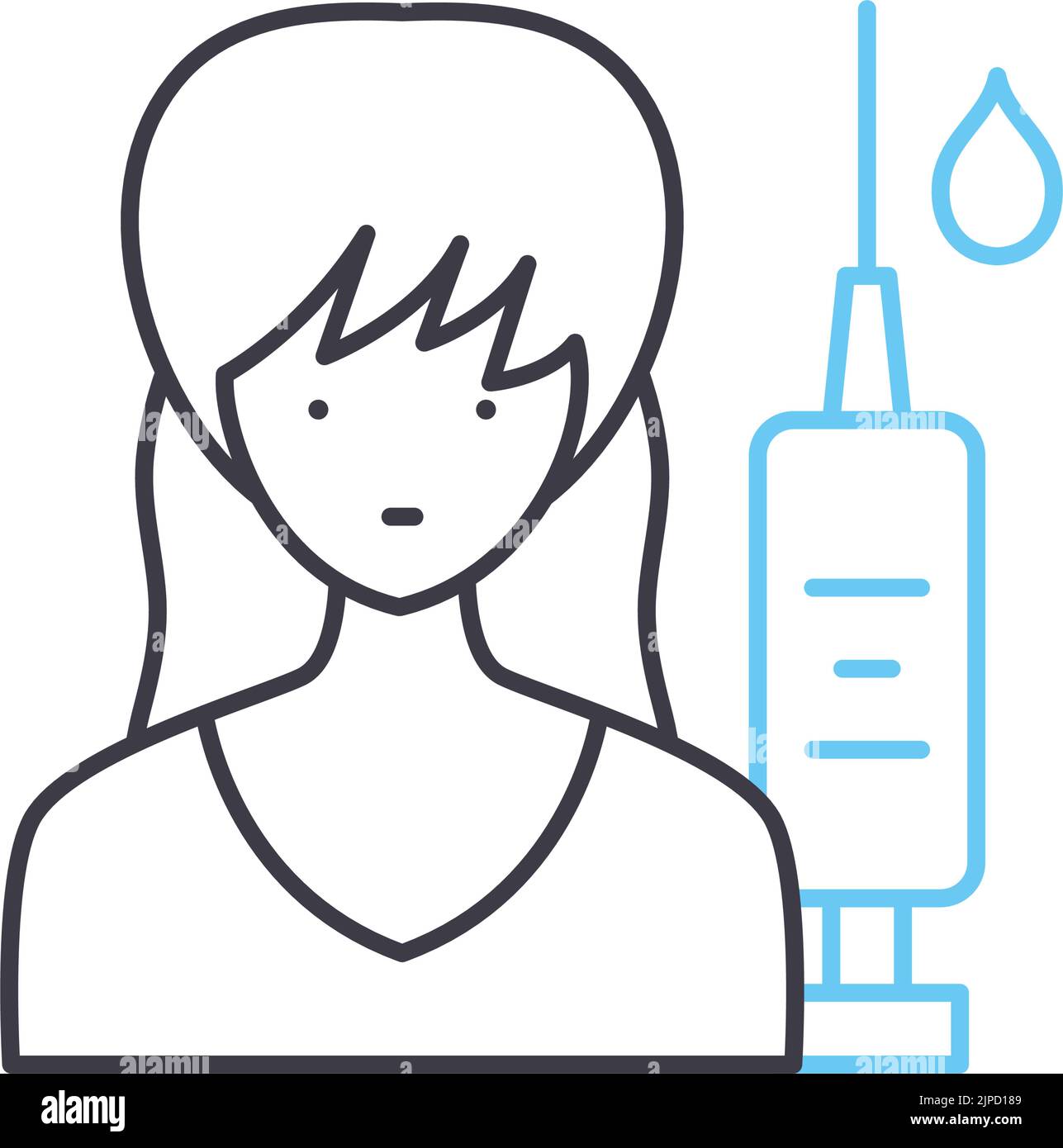 for adults line icon, outline symbol, vector illustration, concept sign ...